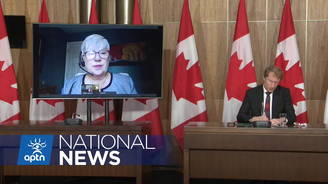 The Canadian government holds a press conference on the situation in ...