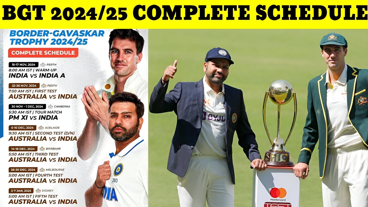 Bgt 2024/2025 | Border-Gavaskar Trophy 2024 | Ind vs Aus Bgt 2024 ...