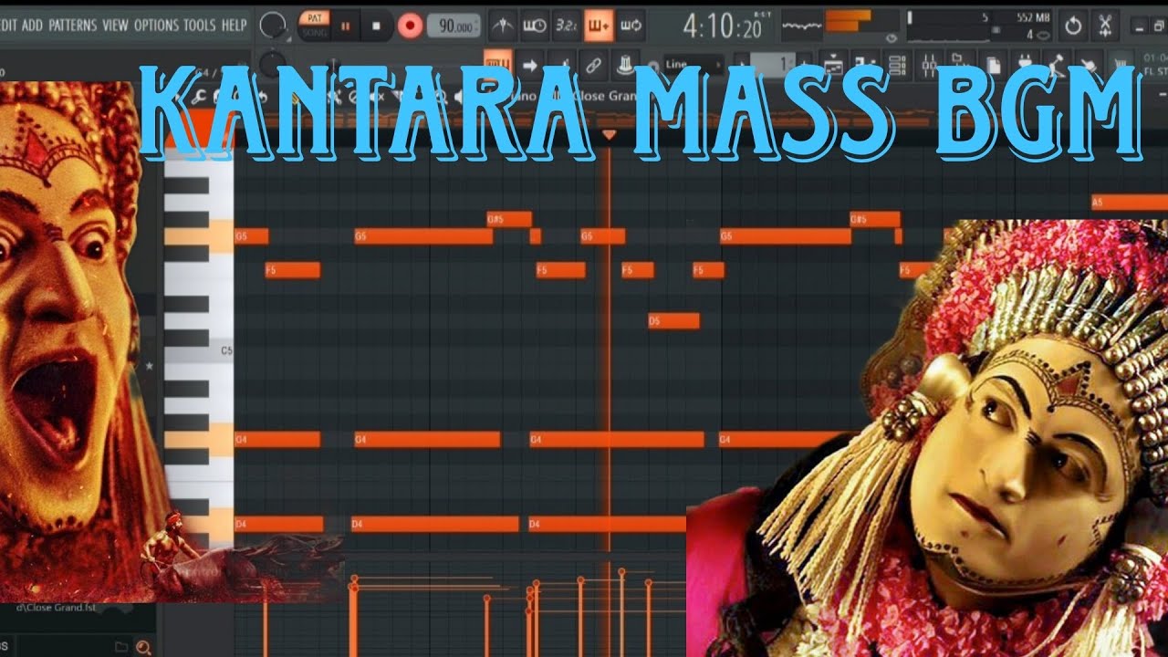 kantara mass bgm | vahara Roopam theme on piano notes #kantara #piano ...