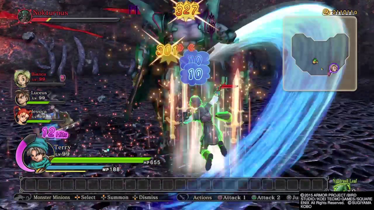 DRAGON QUEST HEROES: Nokturnus Boss Fight - YouTube