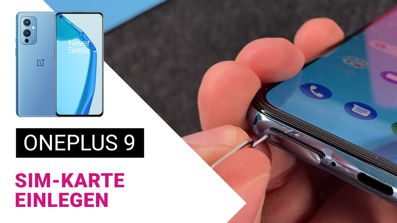 OnePlus 9 SIM Karte einlegen - YouTube