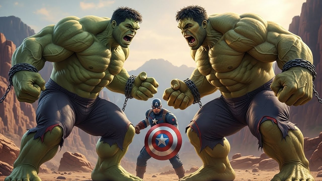 Green HULK vs Yellow HULK EPIC BATTLE: However, CAPTAIN AMERICA's ...