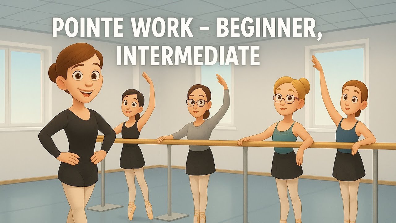 Pointe work ballet class / Beginner, Intermediate - YouTube