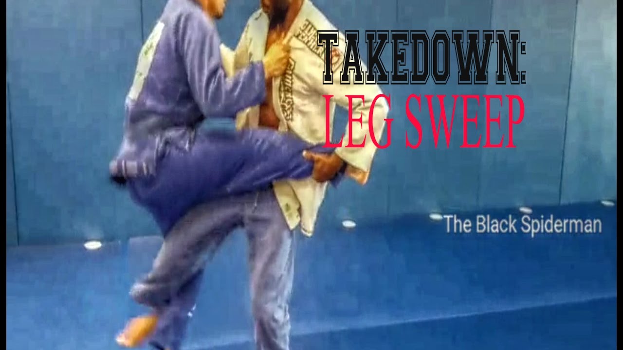 Inside Leg Sweep takedown - YouTube