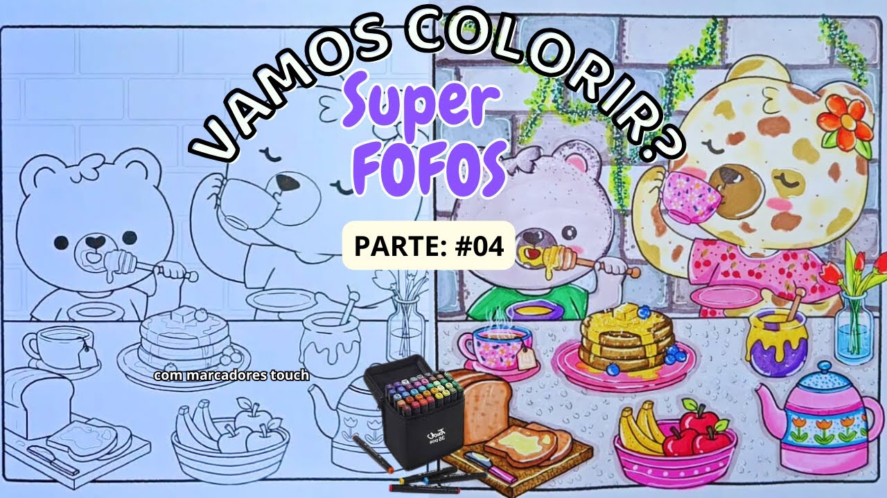 Colorindo Livro Super Fofos | Colorindo Estampas e Texturas | Relax e ...