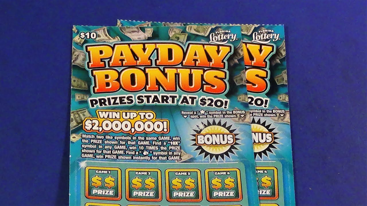 SOOD 1110: TWO $10 PAYDAY BONUS Florida Lottery Scratch Tickets - YouTube
