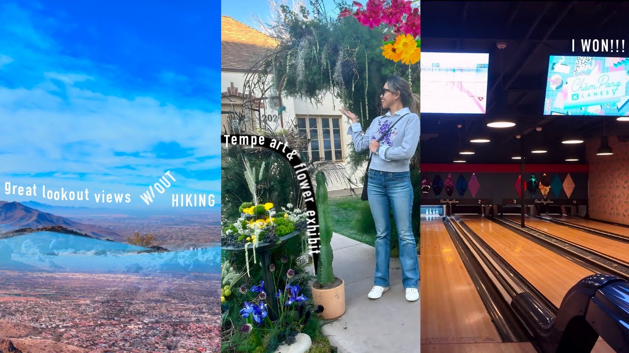 Epic Views, Tempe City Stroll & (non-traditional) Bowling! - YouTube