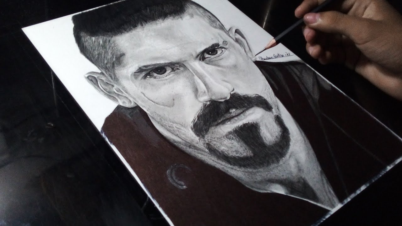 speed drawing Yuri Boyka (Scott Adkins) - YouTube