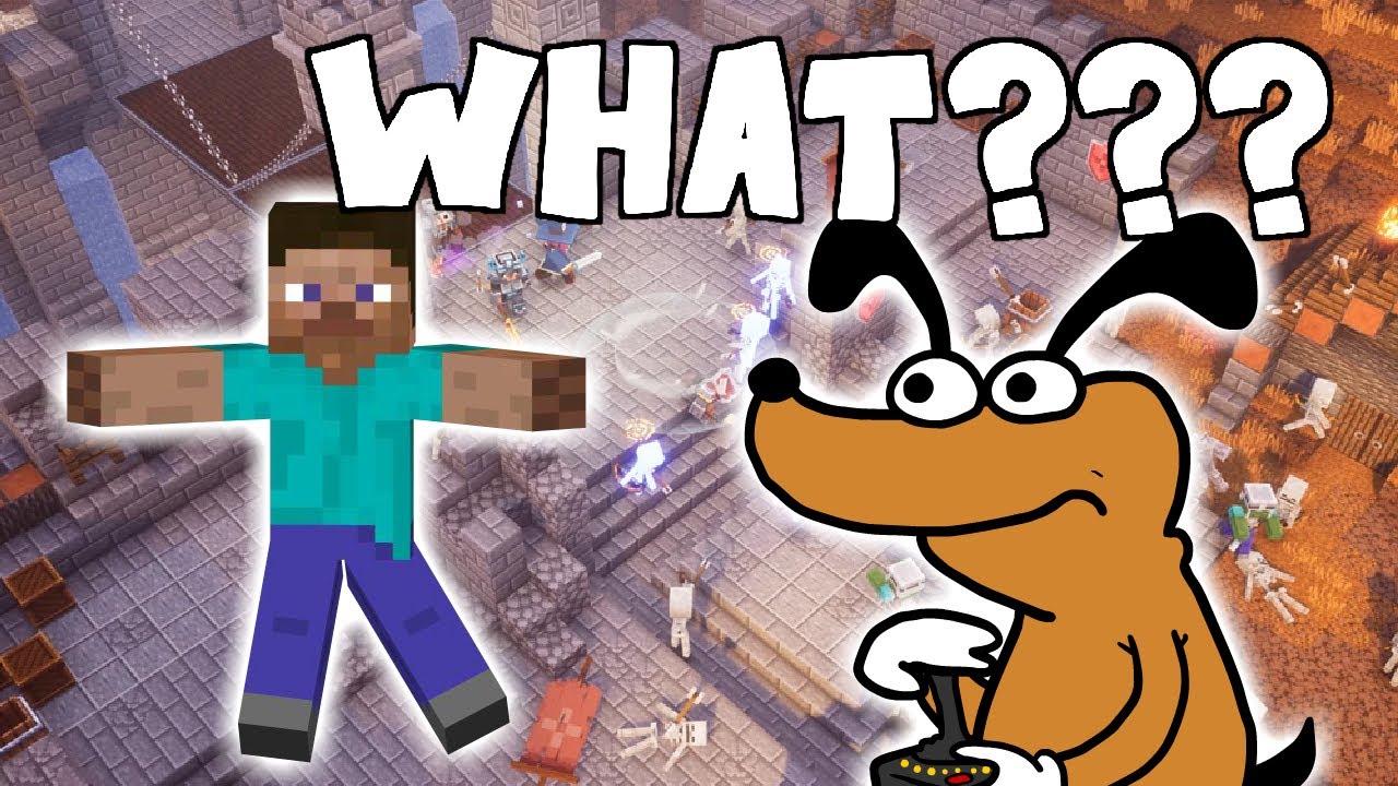 Comedy Dog Plays Minecraft - YouTube