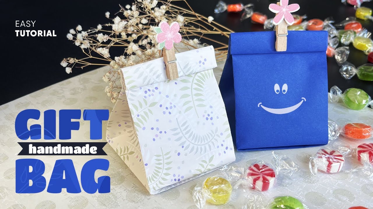 Paper Gift Bag | Handmade Mini Paper Packaging | Easy Tutorial - YouTube