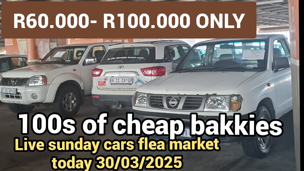 Cheap bakkies from R60 000 to 100.000 in durban sunday cars flea market ...