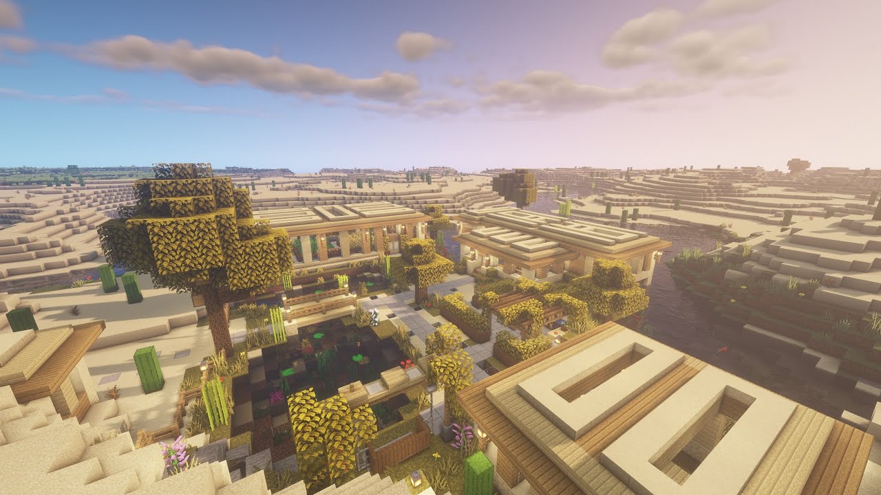 Minecraft Cinematic | Desert Oasis base #3 - YouTube