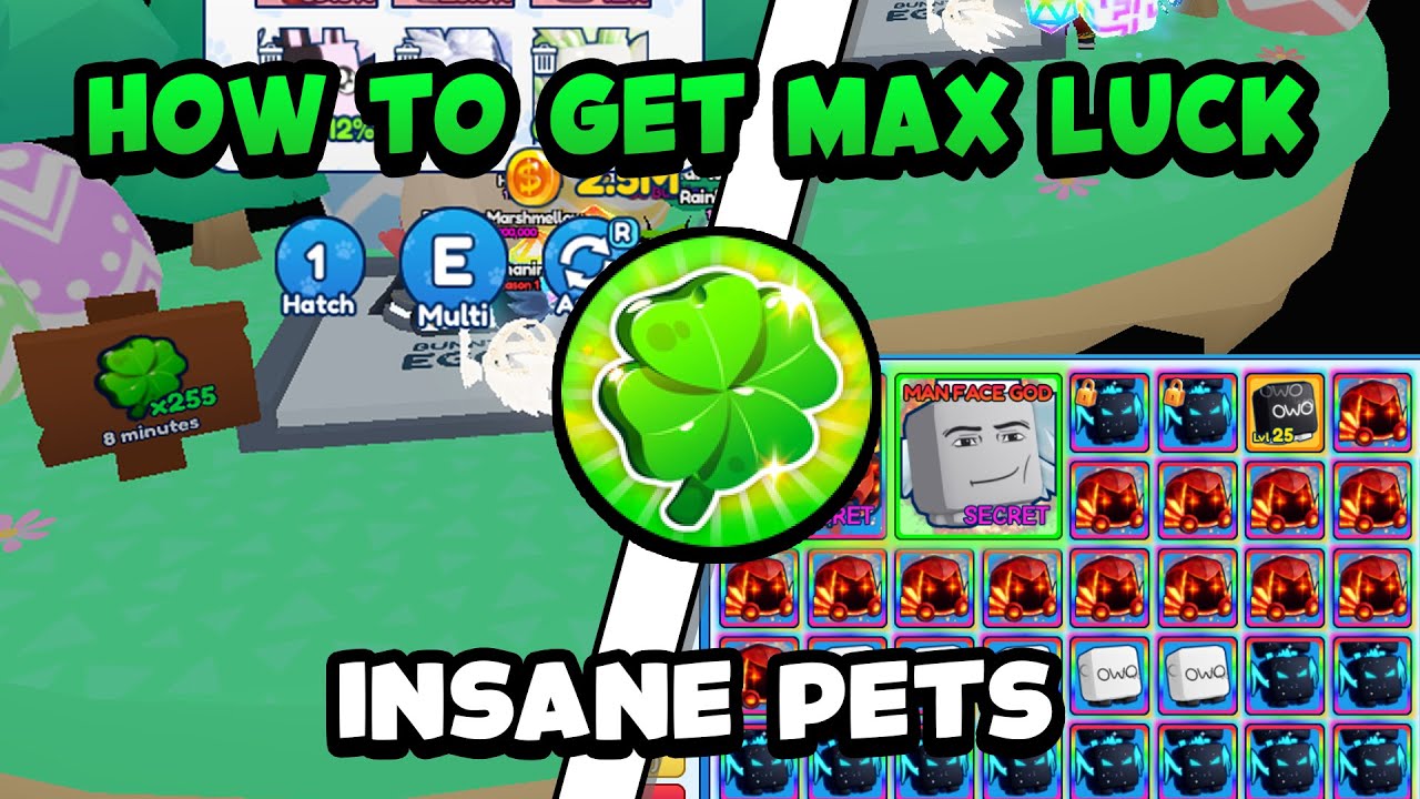 🍀HOW To GET MAX LUCK In Bubble Gum Simulator INFINITY! - YouTube