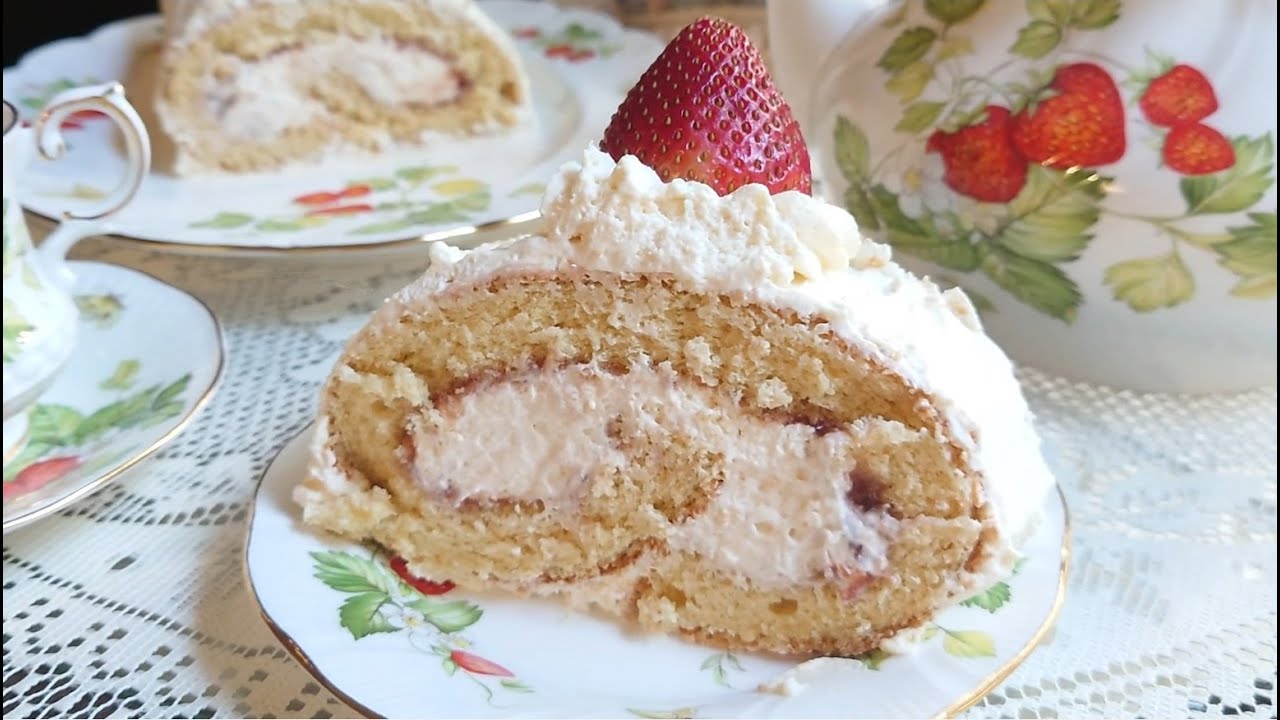 Einkorn maple roll cake recipe - YouTube