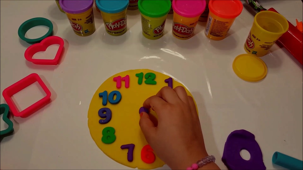 Play Doh Wall Clock - YouTube