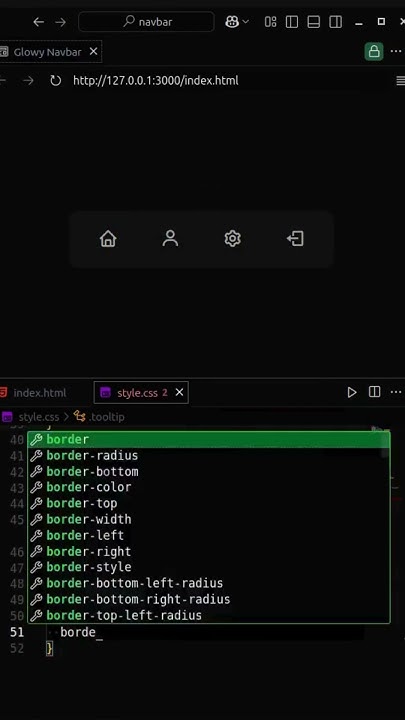 💜 Glowy Navbar Hover | Smooth Tooltip | CSS Effect | #htmlcss #html #css #hovereffect # ...