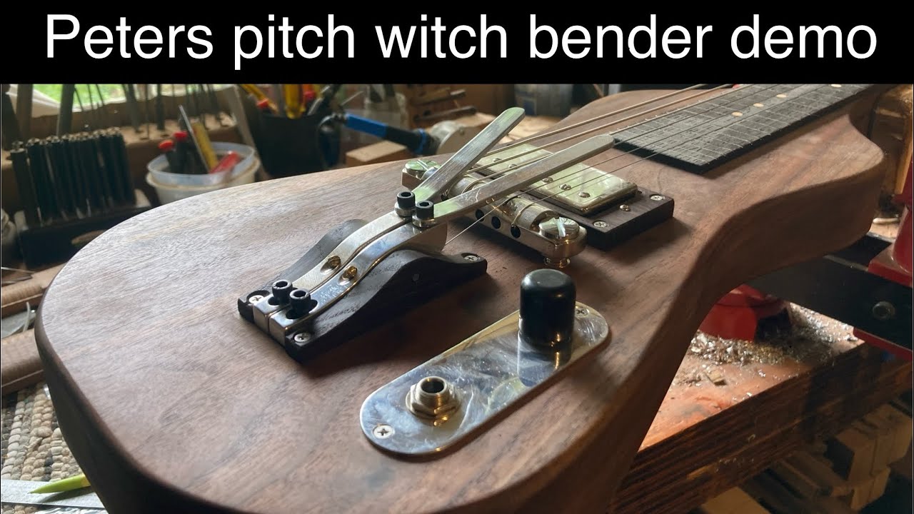 Peters lap steel with pitch witch g/b benders - YouTube