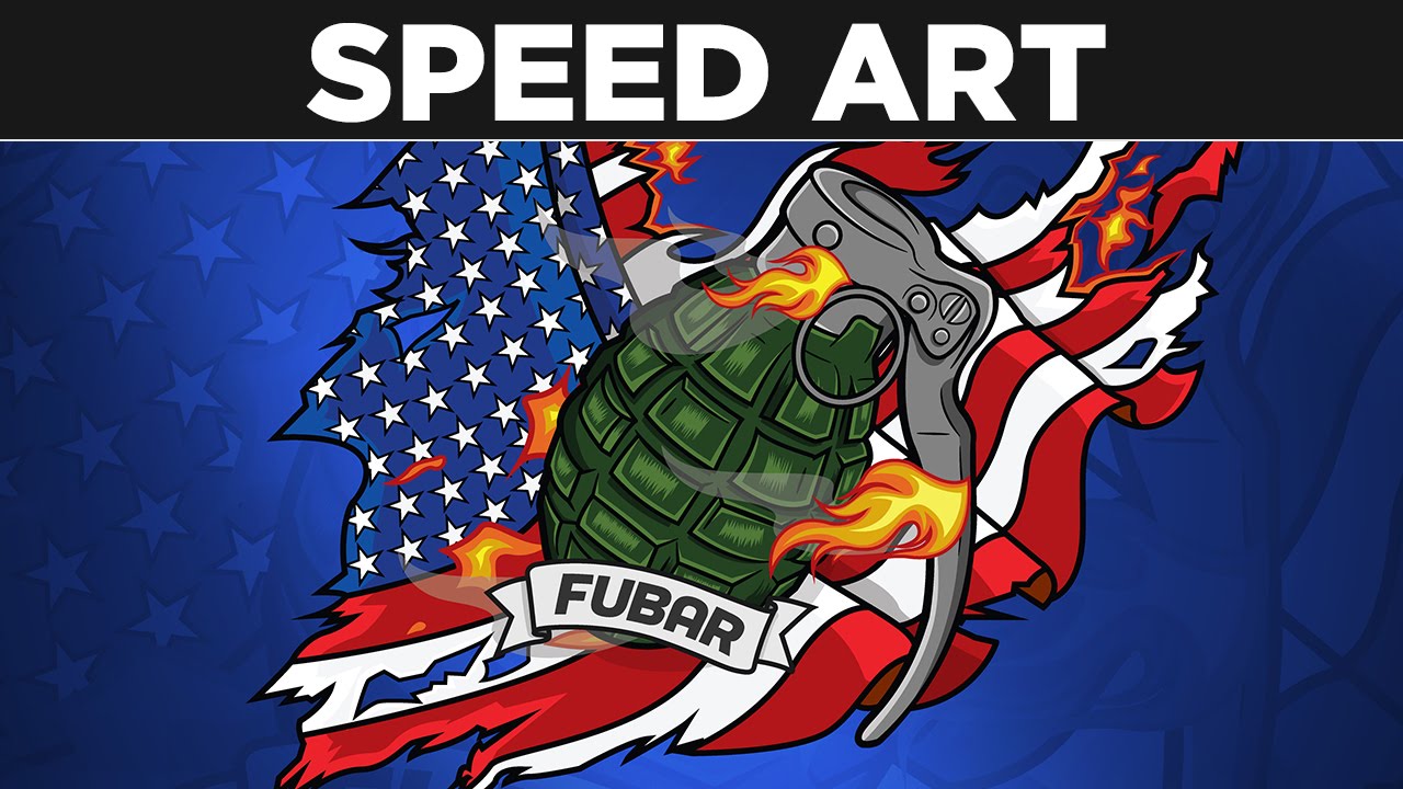 "FUBAR" Logo Time-Lapse by BTR Designs - YouTube