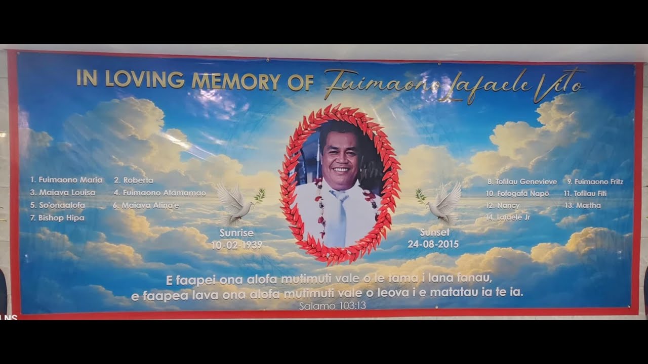 Ava o le feiloaiga - Fuimaono Lafaele Vito - Family Reunion - YouTube