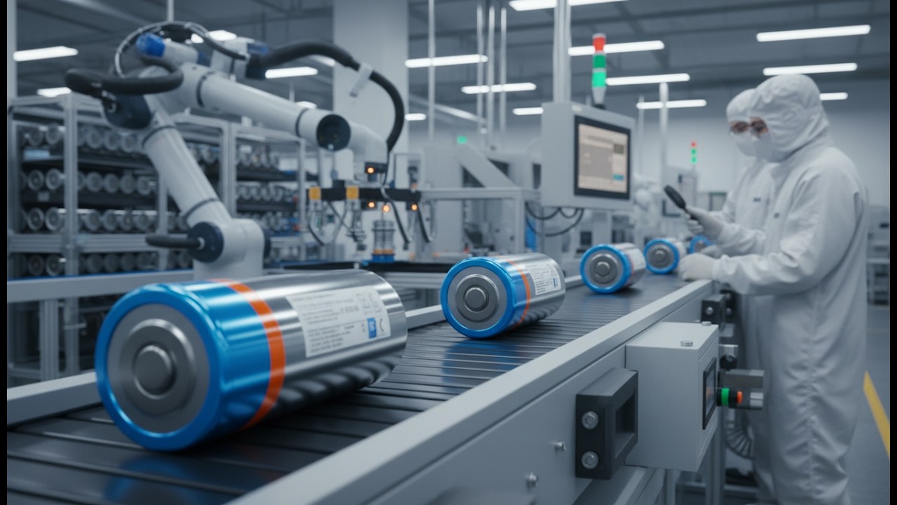 ⚡ Inside a Lithium Battery Factory: How High-Tech Batteries Are Made ...