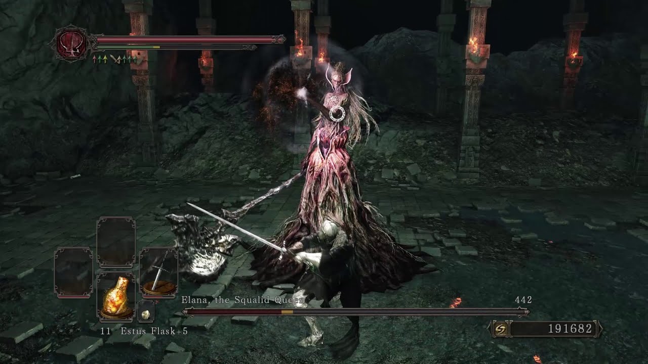 Dark Souls 2 - Elena, the Squalid Queen NG+ (No Damage) Loyce ...