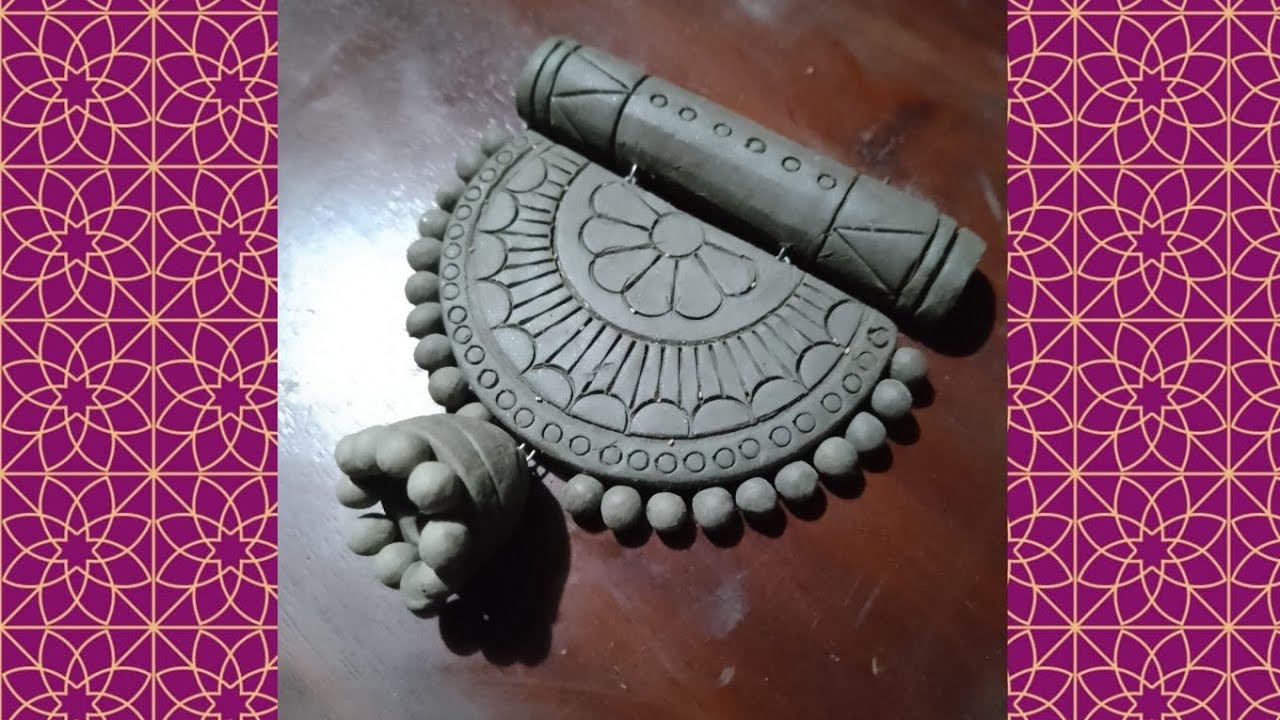 terracota jwellary making# matir goina - YouTube