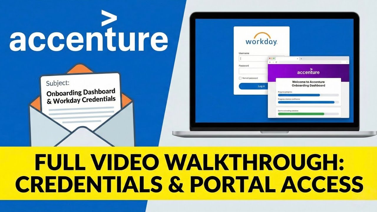 Finally Received! Accenture Workday Credentials & Onboarding Dashboard ...