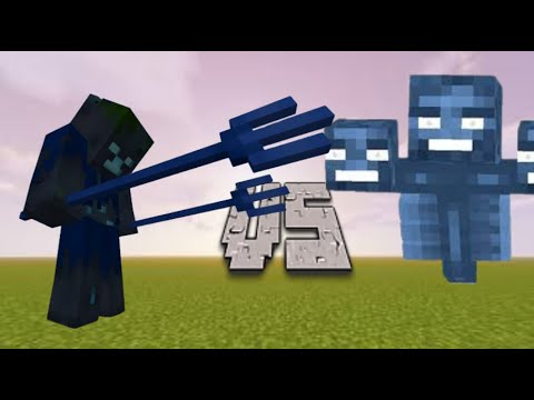 Witherzilla VS Ultra drowned epic mcpe battle - YouTube