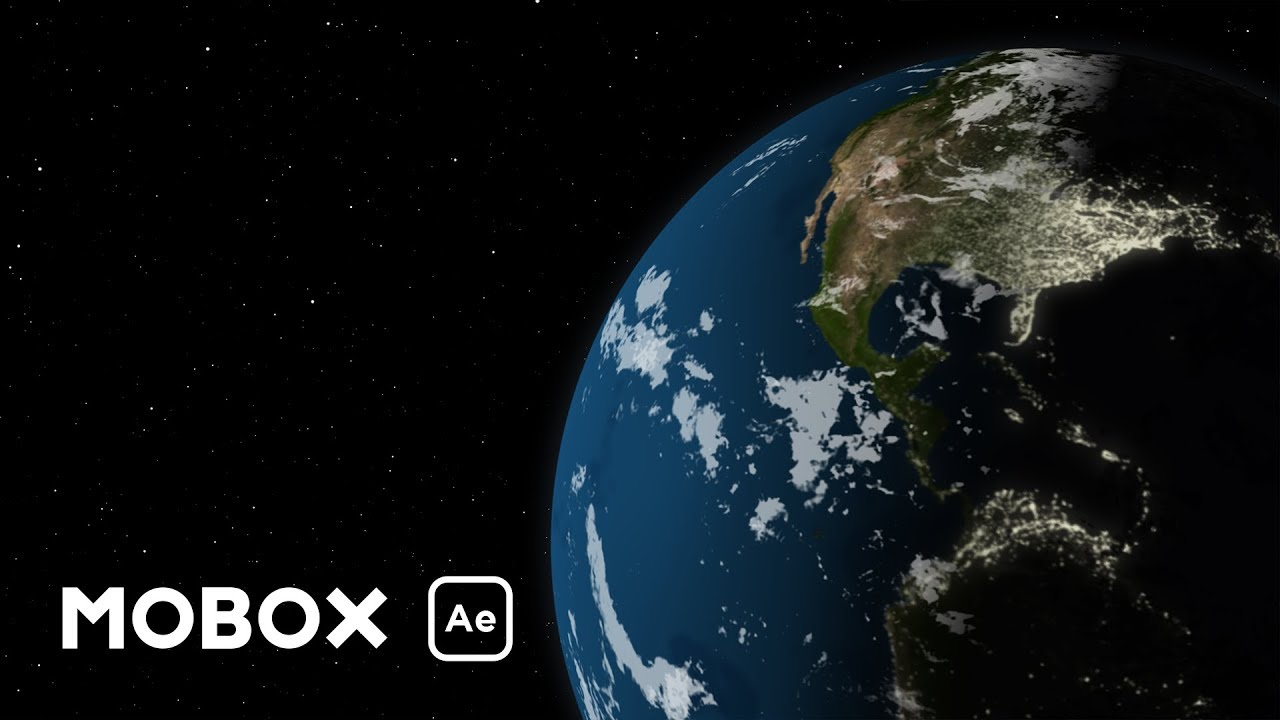 Stylized Planet Earth w/ Day and Night - After Effects Tutorial - YouTube