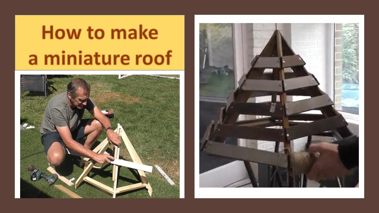 Roofing in miniature tutorial part 1 - YouTube