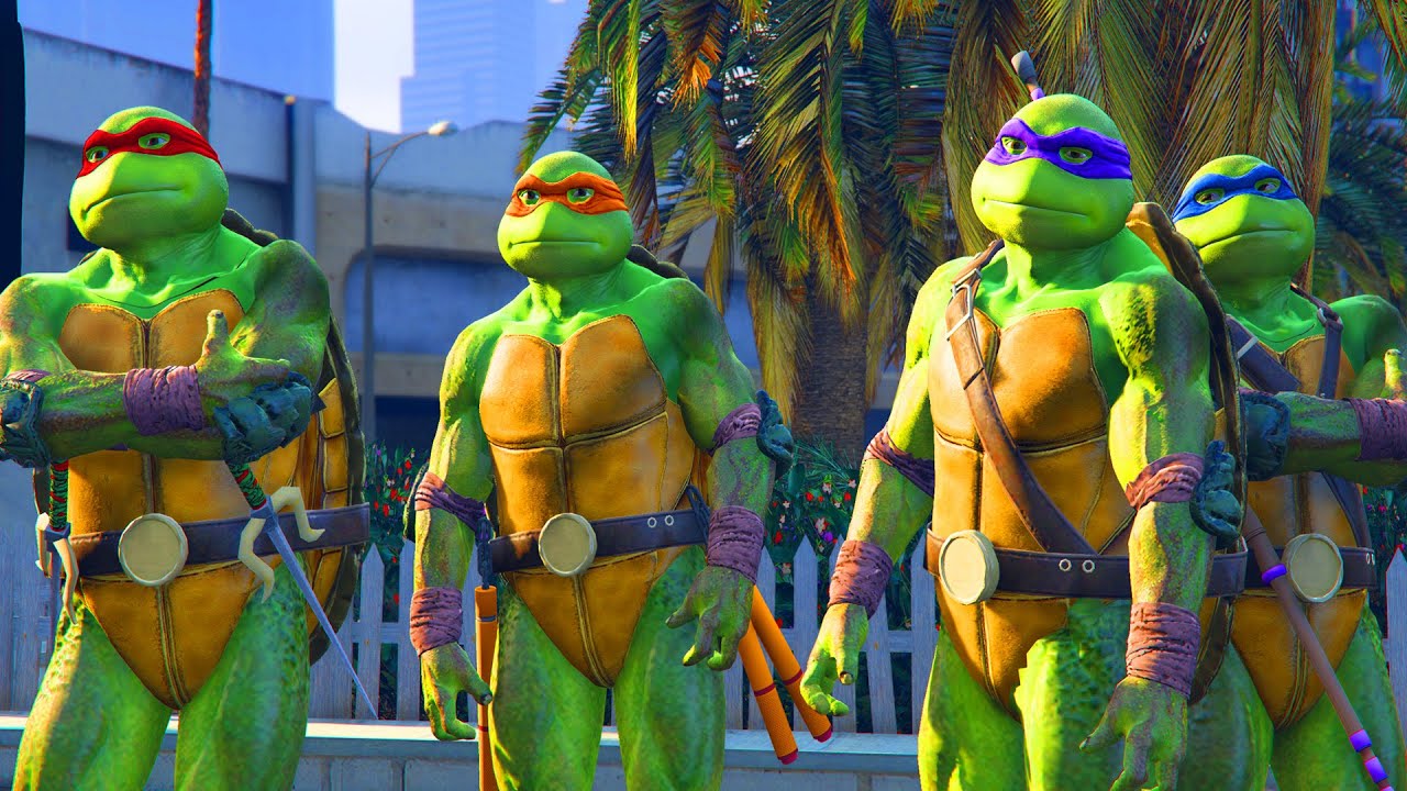 GTA 5 TEENAGE MUTANT NINJA TURTLES THE MOVIE - YouTube