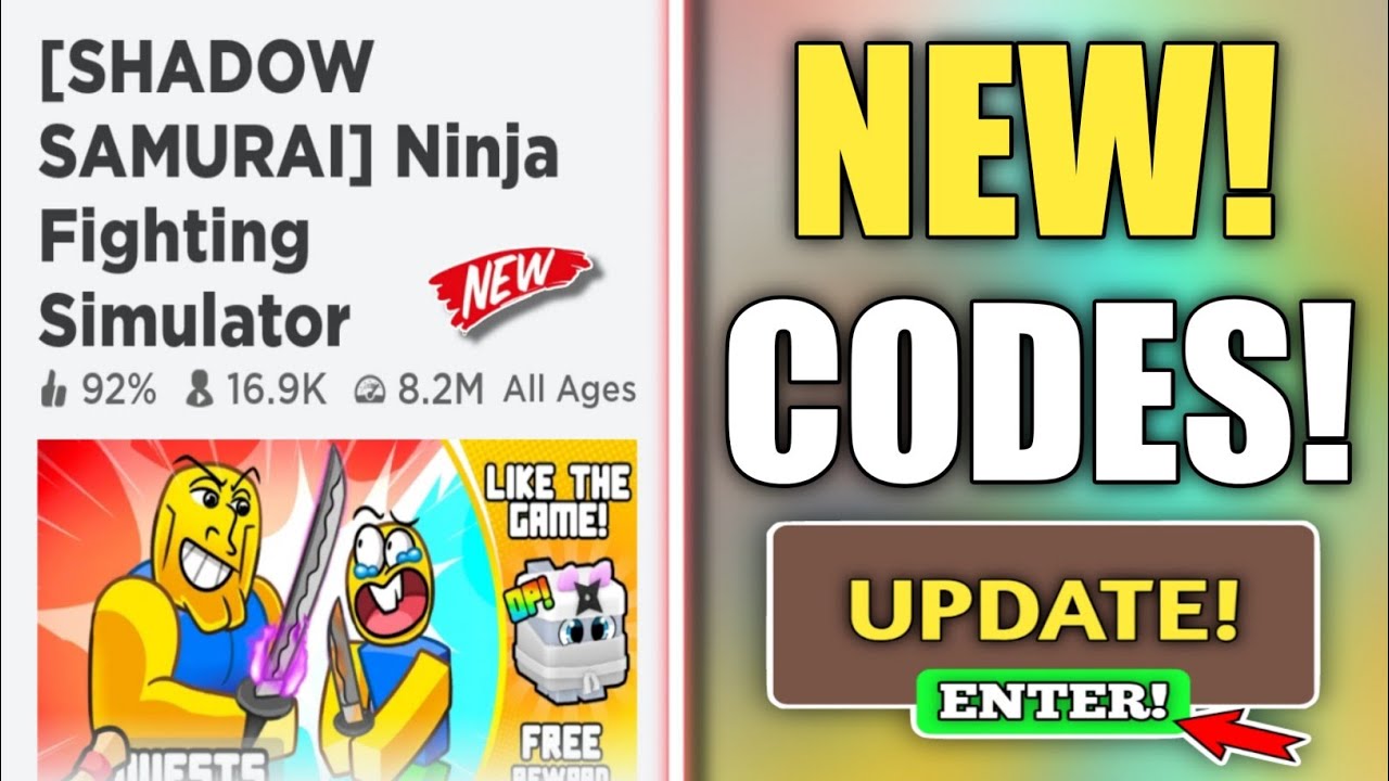 *NEW* [SHADOW SAMURAI] WORKING CODES FOR NINJA FIGHTING SIMULATOR || NINJA FIGHTING SIMULATOR ...