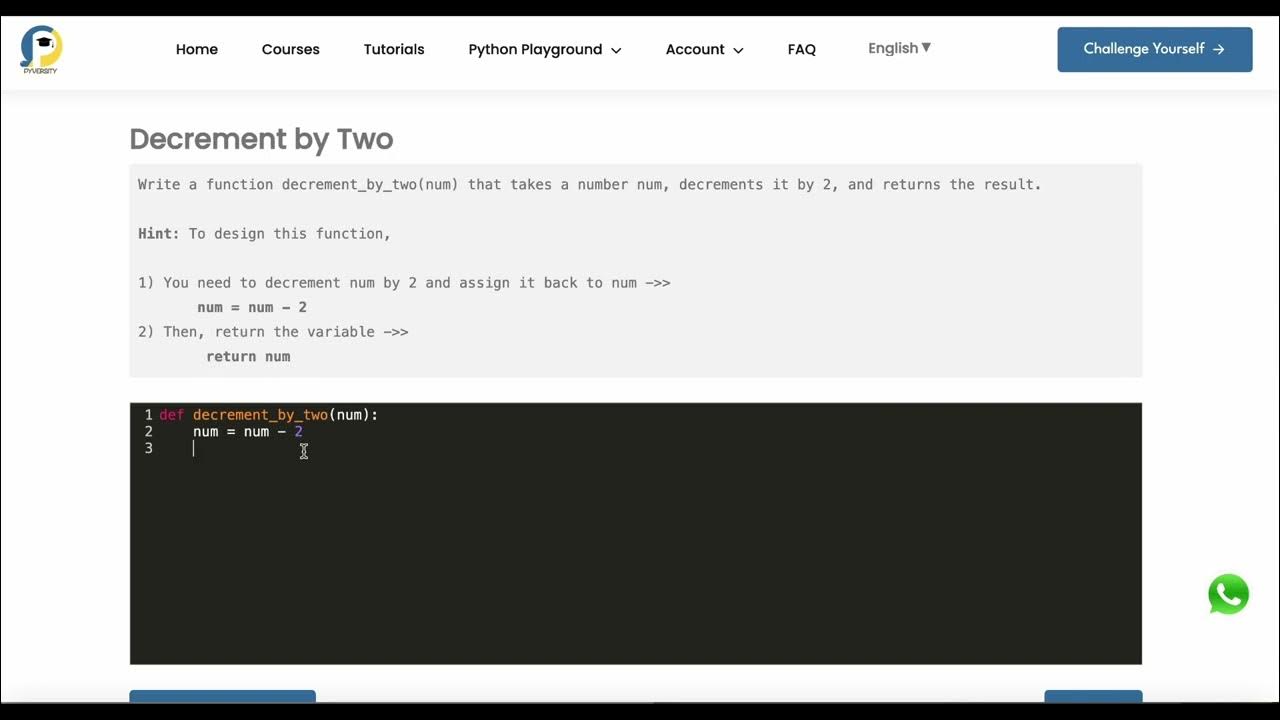 Python Playground - Decrement By Two - YouTube
