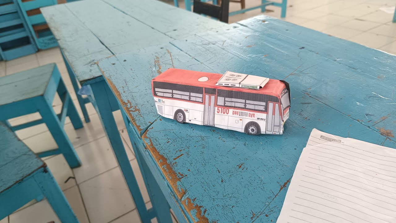 tutorial membuat papercraft bus template. - YouTube