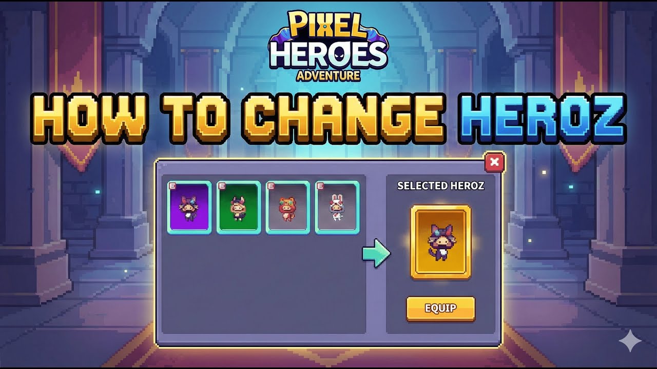 How to Change HeroZ Pixel Heroes Adventure - YouTube