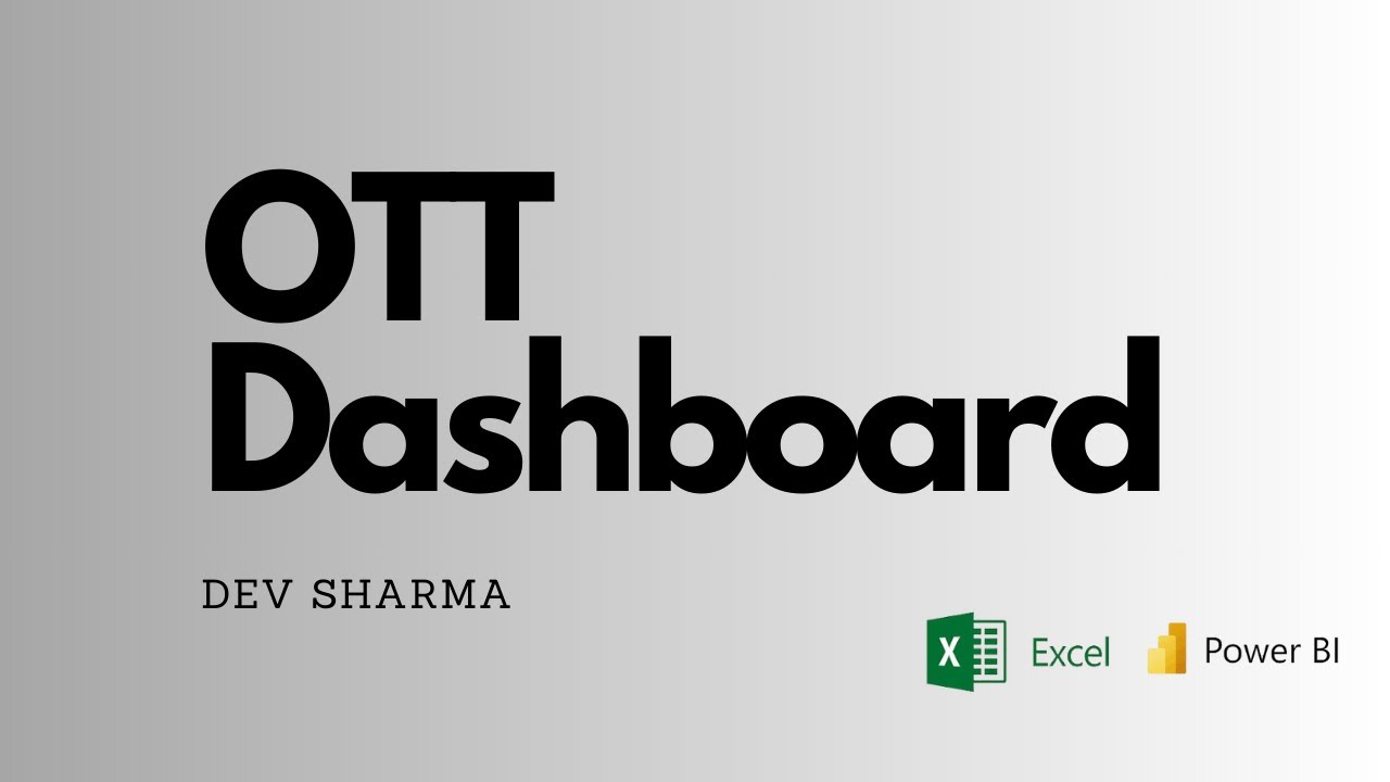 Ott Dashboard using Power BI and MS Excel - YouTube