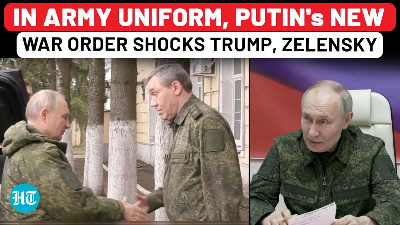 Putin Wears Army Uniform, Gives Huge New War Order In 1st Kursk Border ...