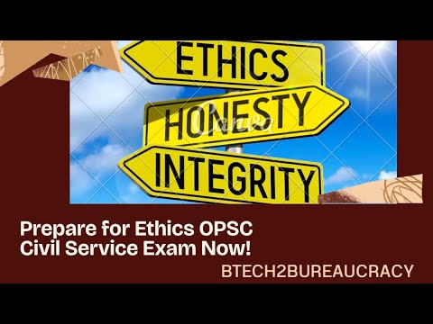 How to prepare for Ethics in Civil Service Exam || OPSC|| - YouTube