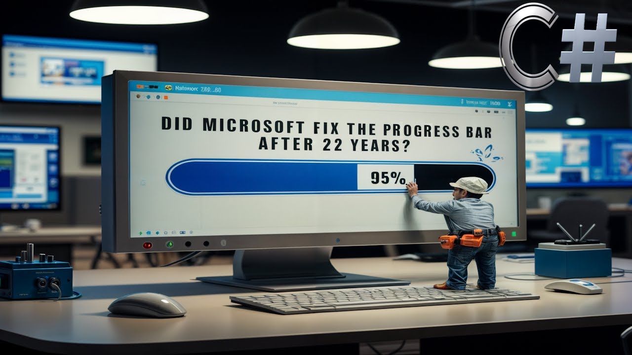 Did Microsoft Fix The Progress Bar After 22 Years? - YouTube