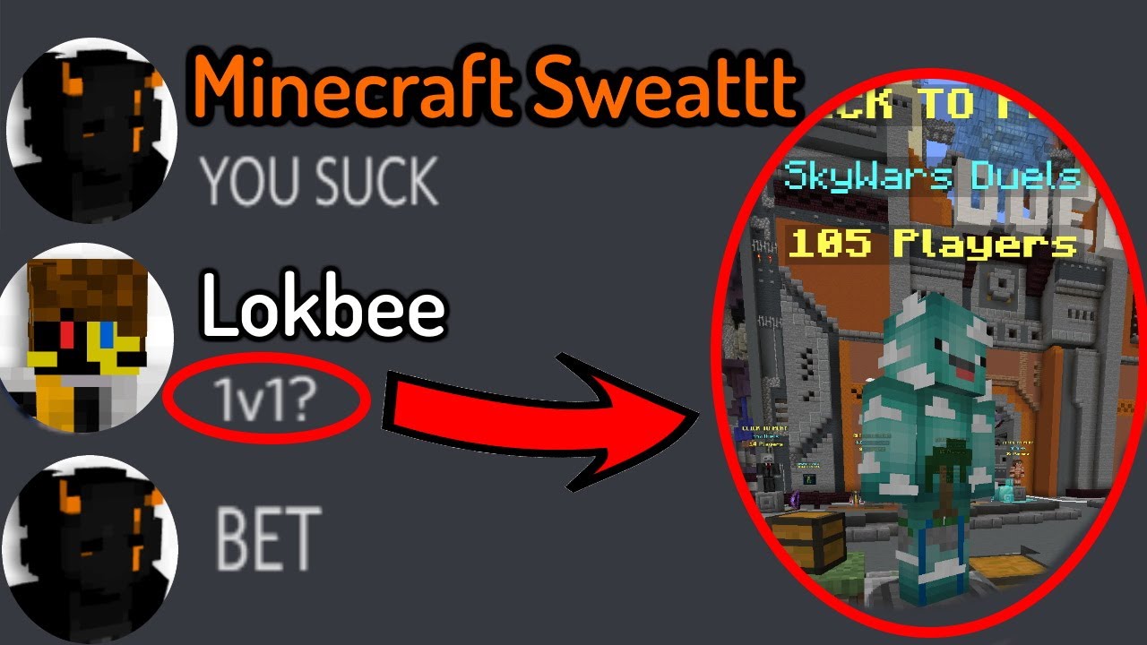 This Minecraft Sweat thought he could Beat Me - YouTube