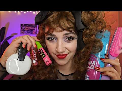 ASMR 80s Goth Girl Gives You a Makeover 💄⚡️🖤 (Lisa Frankenstein rp)