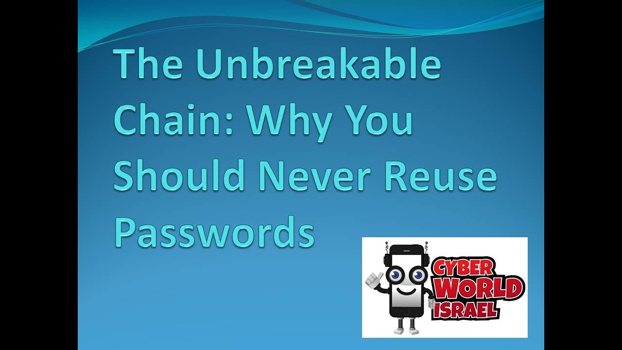 Why You Should Never Reuse Passwords - YouTube