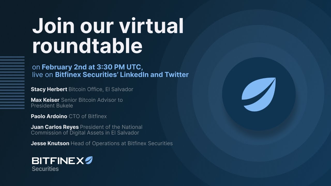 Virtual round table about Bitfinex securities launch in El Salvador - YouTube