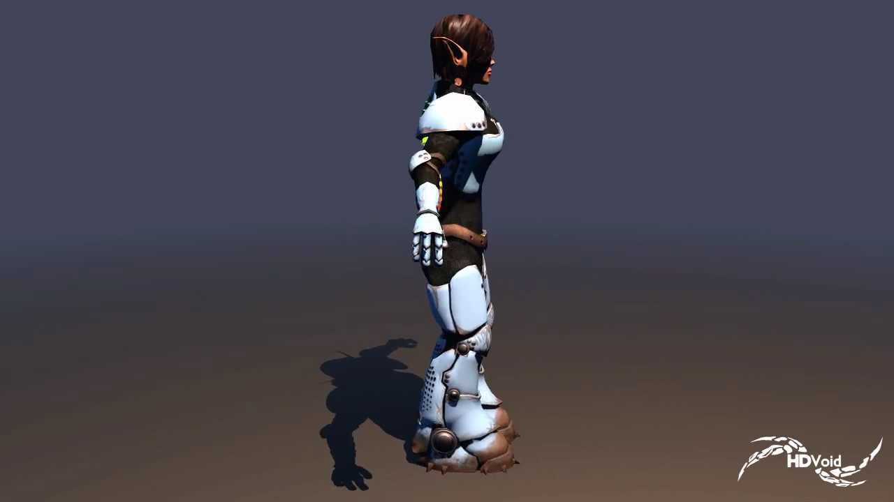10k Low-Poly character made in Blender - YouTube