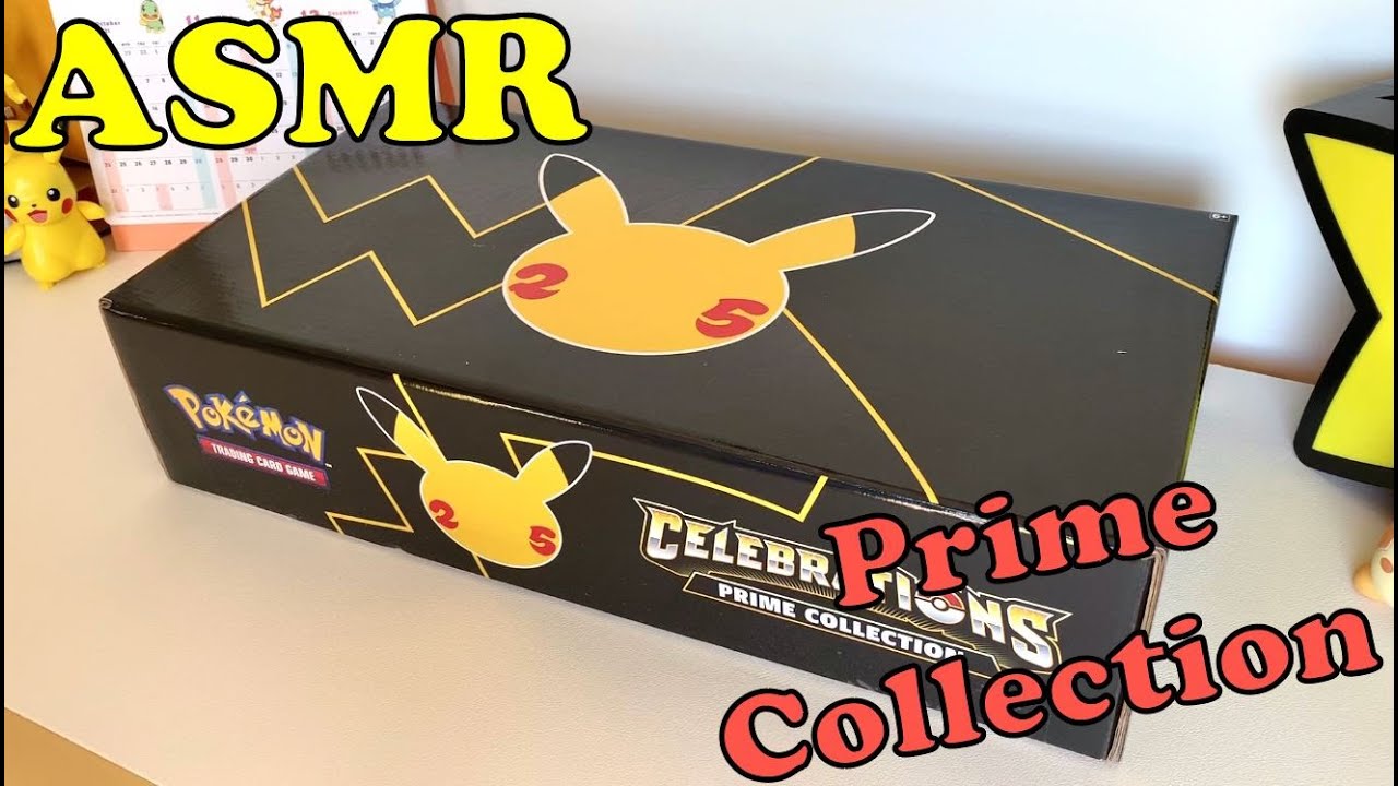 Pokemon TCG, Celebrations: Prime Collection Box, unboxing ASMR - YouTube