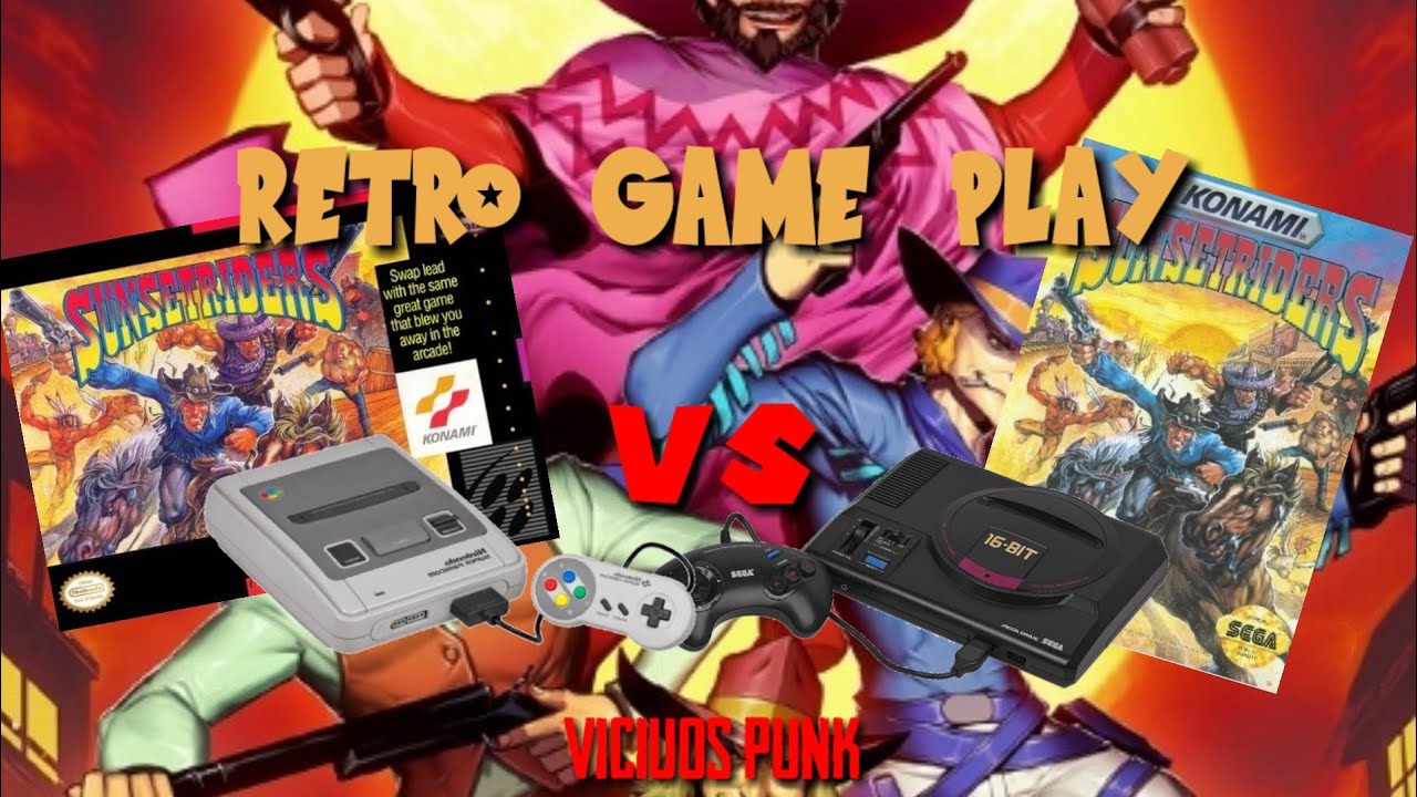 retro game play, sunset Riders génesis vs sunset Riders super nintendo ...