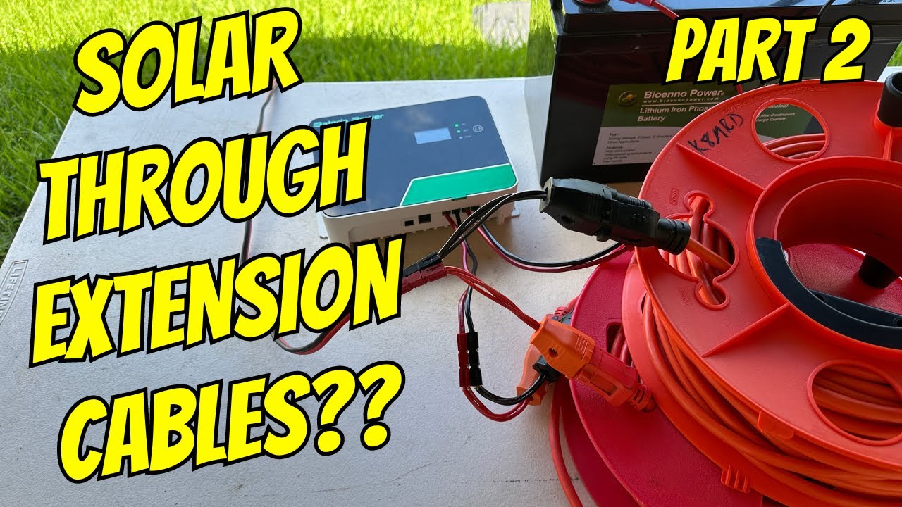 12V DC Through 120V Extension Cords For Solar: UPGRADE!! - YouTube