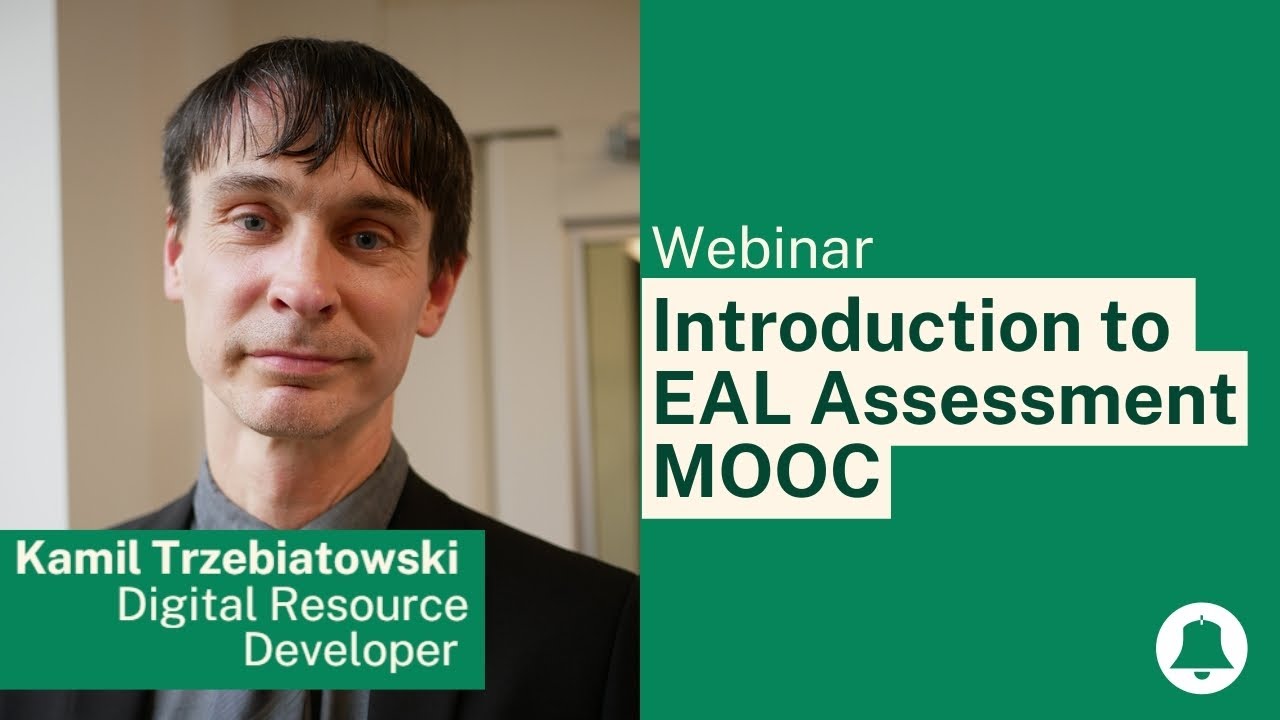 Introduction to EAL Assessment MOOC (Webinar) - YouTube