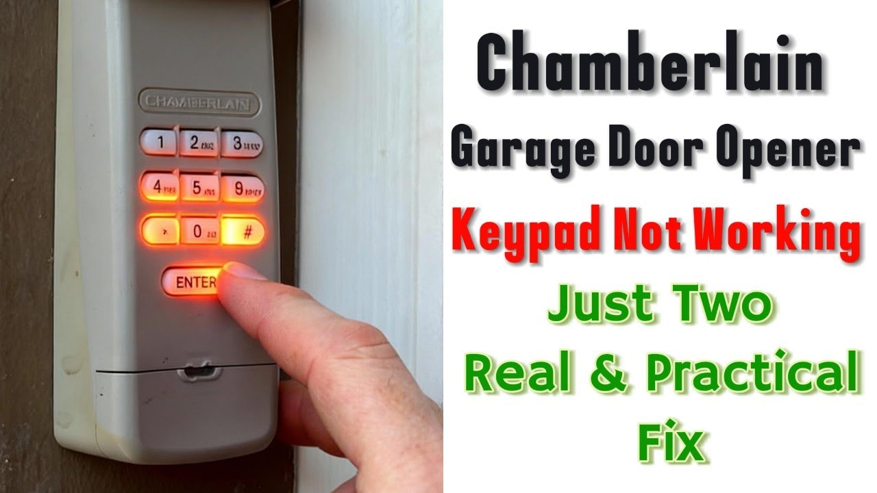 Chamberlain Garage Door Opener Keypad Not Working: How To Fix? - YouTube