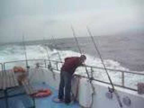 Deep Sea Fishing - Rough Seas - YouTube